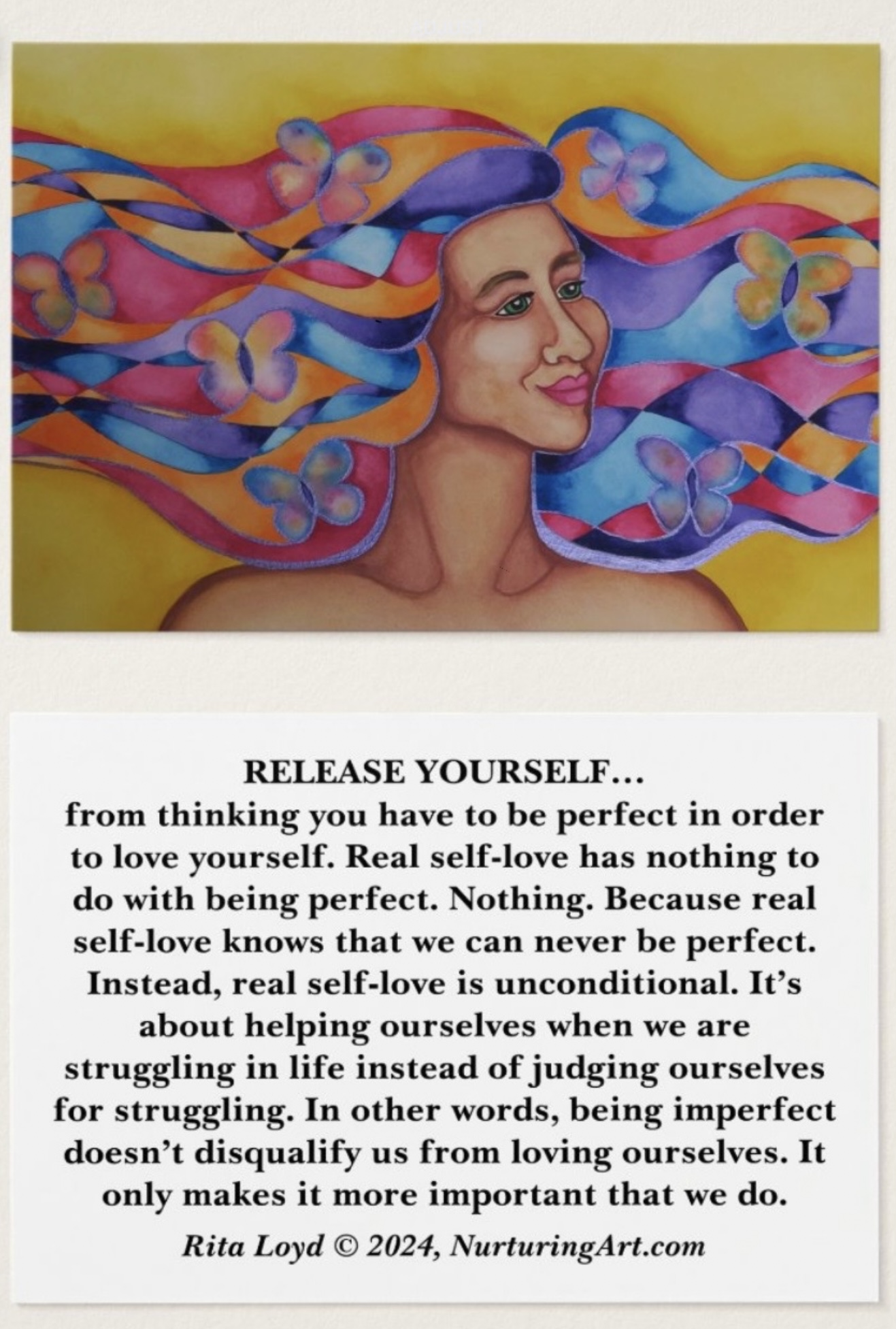 2nd Edition Unconditional Self-Love Message Cards - Nurturing Art